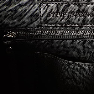 Steve Madden Womens Steve Madden KIMLOGO Tote, Black, One Size US