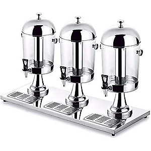 Beverage Dispenser Beer Dispenser Cold Coffee Beverage Vending Machine Machine Three Bowl Pail Milk Pail Fruit Juice Commercial (Color : Gold)