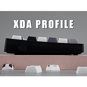 Custom Keycaps 130 Keys Set - XDA Profile Keycaps - PBT Keycaps & Dye Sublimation Key Cap - Compatible with 60%, 75%, 80%, 85%,100% ANSI Layout Gaming Mechanical Keyboard (Checkerboard)
