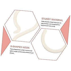 SEWACC 40pcs Punching Anti-Drop Bags S Towel Bedroom Shaped Shirt Heavy Hanger Hooks Scrunchies for Plastic Duty Office S-Shaped Sundries Slip Hoops Non Hanging Hairband Metal Holder