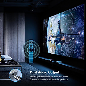 4K Video Wall Controller 3x3, HDMI & DP & Type-C Inputs, RIUIIN TV Wall Controller with 18 Modes, 180° Rotation, Edge Masking, Audio and IR Remote, 9 tv Screens into 1 Wall Display