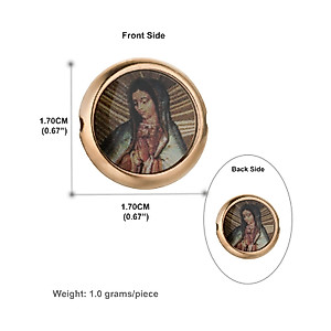 Cottvott 20pcs Our Lady of Guadalupe Saint Jude Spacer Beads for DIY Rosary Necklace Bracelet Jewelry Making Charms Part Loose Beads