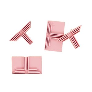 Craftelier - Set of 4 T-Shape Cartonboard Edge Bands | Suitable for 1.5 mm, 2 mm and 3 mm Thicknesses | Specially Designed to Create Dividers and Corners in Boxes | Pink Color