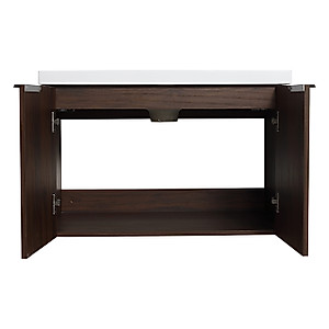 HomSof Soft Close Doors Bathroom Vanity with Sink,30 Inch for Small Bathroom,30"x18",California Walnut