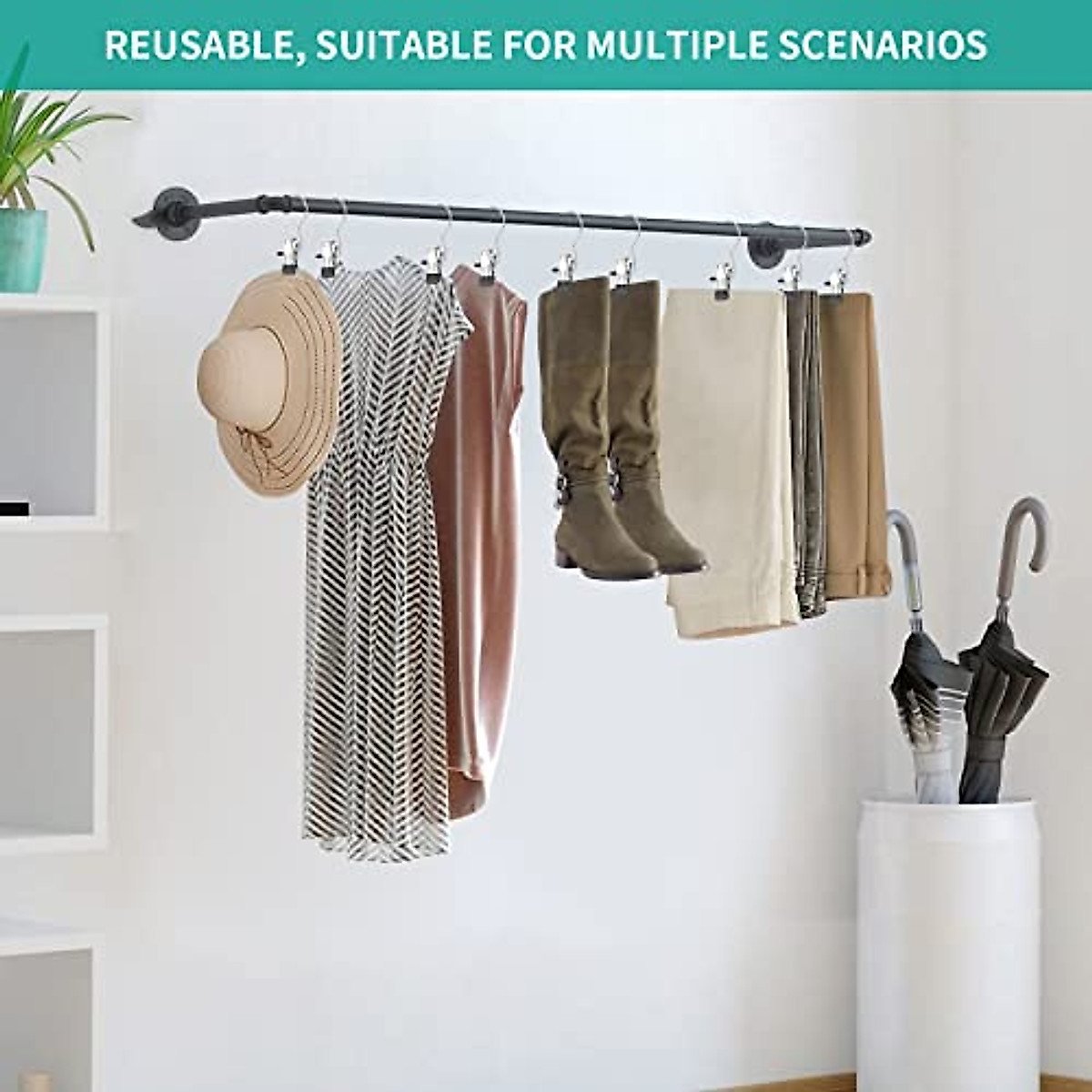 Boot Hangers, 16 PCS Hanging Clips, Premium Clothes Pins, Boot Hanger, Clip Hangers, Boot Hangers for Closet, Laundry Clips, Boot Hangers for Tall Boots, Laundry Hooks, Boot Clips for Hanging