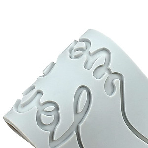 Love Silicone Lace Mold, Cake Mat, Fondant Impression Mats, Heart Pattern Lace Mat for Cake Decorating Valentine's Day (A_6.40x5.52x0.12inch)