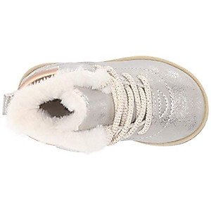 OshKosh B'Gosh girls Fashion Boot, Ivory, 4 Toddler US