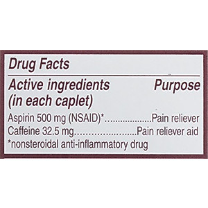 Bayer Extra Strength Caplets, Extra Strength Back & Body Pain Aspirin, 50 ct