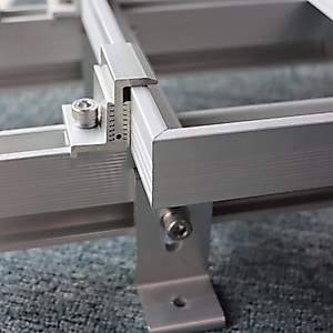 CMYYANGLIN Solar Panel Mounting Bracket Roof Mount Clamps Adjustable End Clamp for Securing 30mm-45mm Thick Solar Panels to Rails Pack of 12