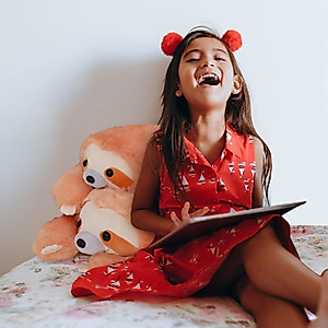 EJK Cute Sloth Plush Toy, Sloth Plush Animal Pillow, Sloth Plush Pillow, Plush Doll, Birthday, Christmas, Children's Gift, Room Decoration (50CM=19.6IN)