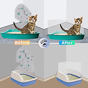 3Pcs Cat Litter Box Pee Shields, Cat Litter Box Splash Guard, Easy Clean Cat Litter Pan Pee Privacy Shields - Litter Box Not Included