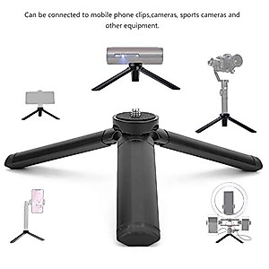 CUTULAMO Action Camera Stand, Lightweight Aluminum Alloy Desktop Tripod for Sports Cameras for Mobile Phone Clips