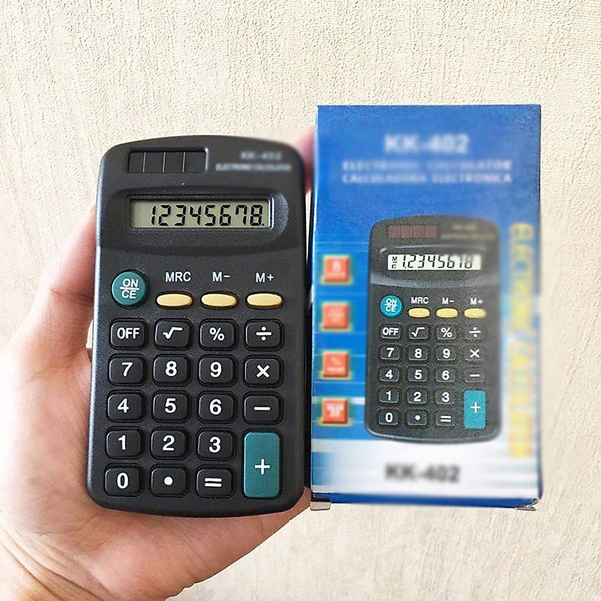 XWWDP 8 Digit Portable Calculator Large Buttons Financial Business Accounting Tool for Office School (Color : Black, Size : 12cm X 8cm X 3cm)