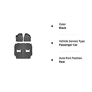 WeatherTech Custom Fit FloorLiners for Chrysler Pacifica, Voyager - Full Set (44945-1-2), Black