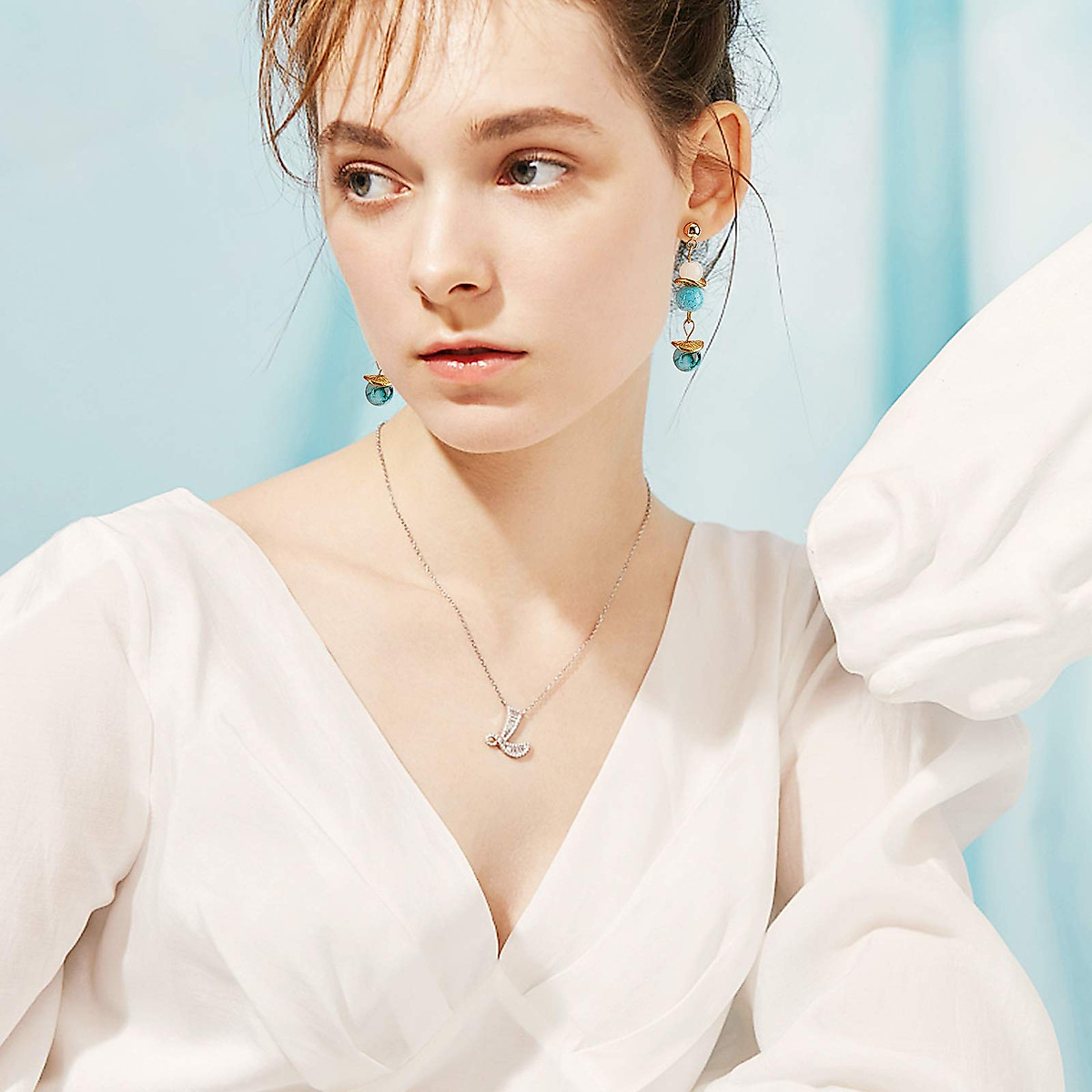 UNICRAFTALE 30pcs Gold Ball Post Stud Earrings Stainless Steel Stud Earring Post with Loop Ear Nut Metal Earring Post Findings with Ear Nuts for DIY Dangle Jewelry Making Findings