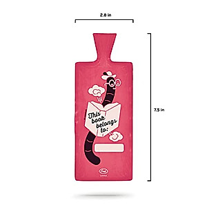 Genuine Fred Bookie Cushion, Whoopee Cushion Bookmark, Pink