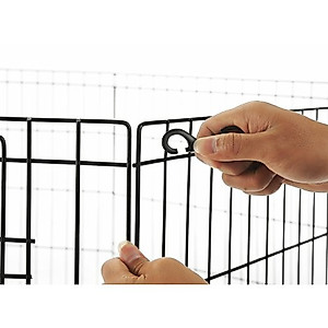 Pet Trex 24" Exercise Playpen for Dogs Eight 24" x 24" High Panels with Gate