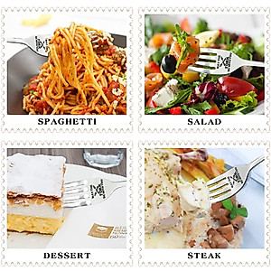 May The Fork Be With You Dinner Forks, Gifts for Star Fans, Men, Boyfriend, Girlfriend, Friends, Husband, Wife, Inspirational Christmas Birthday Valentine's Day Gifts, Funny Stainless Steel Forks