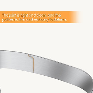 Kukifun Heart Cookie Cutters 5Pcs, Stainless Steel Heart Shape Biscuit Cutter for Cookie Biscuit Bread Sandwiches Vegetable Decoration,Unique DIY molds for Baby Shower Wedding Birthday Party