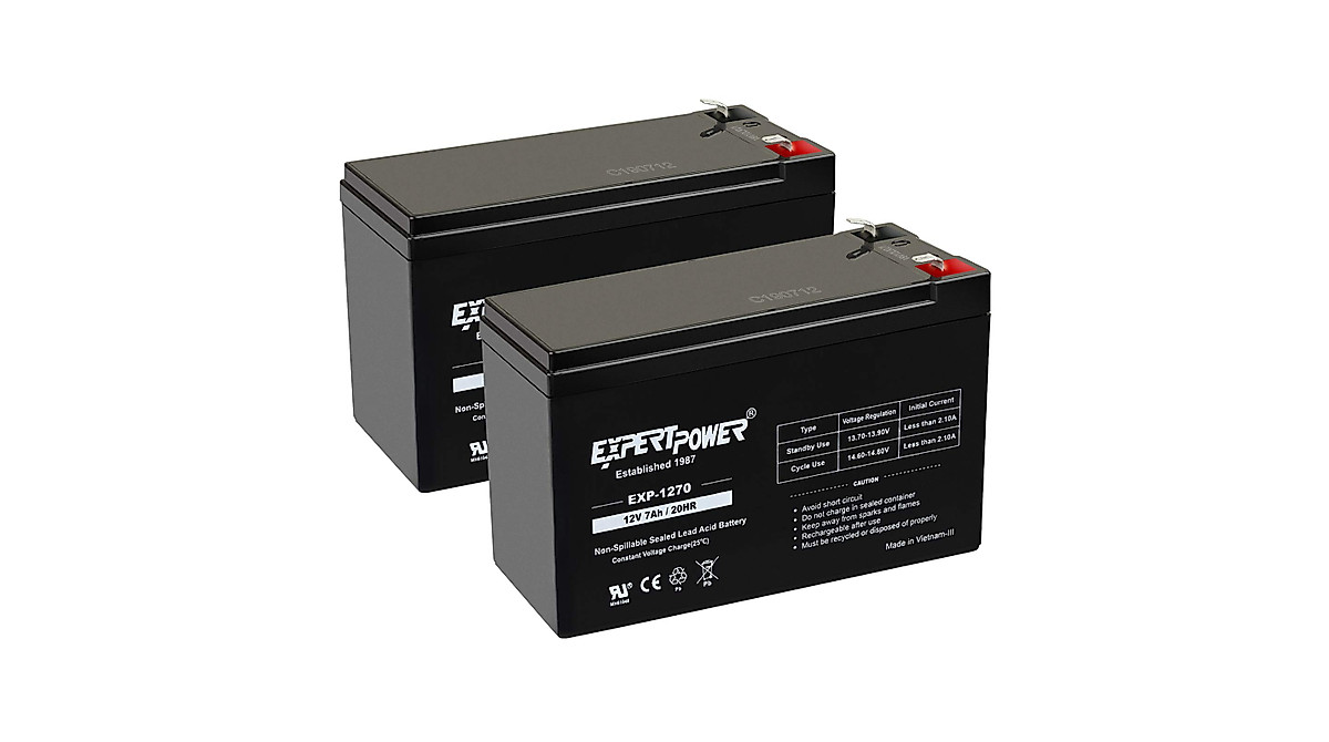 ExpertPower 12V 7AH Rechargeable Battery - Reliable & Efficient