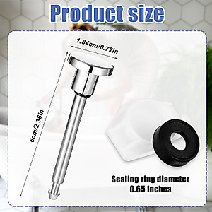 2 Set Tub Spout Diverter Repair Kit Universal Shower Diverter Repair Kit, Includes 2 Diverter Valve Stems, 2 Cup Seals and 2 Gates, Bathroom Bathtub Leaky Faucet Repair Replacement Parts