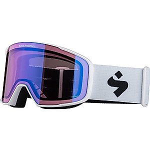 Sweet Protection Boondock RIG Snow Goggles - Snowboard and Ski Semi-Frameless Design with UV Protection and Anti-Fog Lens, RIG Light Amethyst/Satin White/White