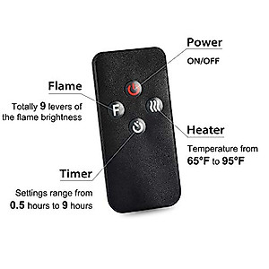 28 Inch Electric Fireplace Inserts Heat Adjustable in-Wall Recessed Fireplace Heater with Realistic Flame, Remote Control