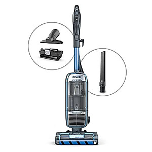 SHARK AZ1501 Apex Powered Lift Away Upright Vacuum with DuoClean & Self-Cleaning Brushroll, Crevice Tool, and Pet Multi-Tool for a Deep Clean on Above Floors, Blue (Renewed)