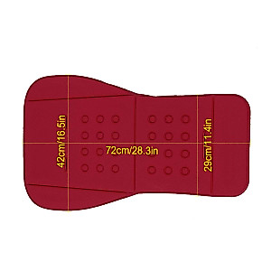 Stroller Cushion, Baby Stroller/Car Seat Liners Pad Cover Foam Cotton Cushion (Red)