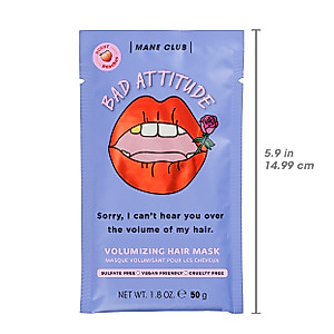 MANE CLUB Bad Attitude Deep Conditioner, cruelty free, vegan, no sulfates or parabens — Pack of 2