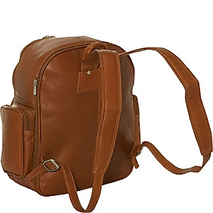 Piel Leather Expandable Backpack, Saddle, One Size