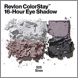 Eyeshadow Palette by Revlon, ColorStay 16 Hour Eye Makeup, Velvety Pigmented Blendable Matte & Shimmer Finishes, 525 Siren, 0.16 Oz