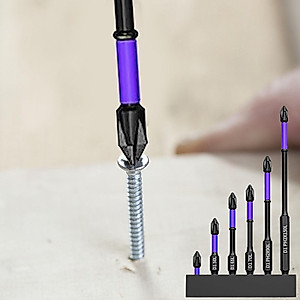 High Hardness and Strong Magnetic Bit - D1 Anti-Slip And Shock-Proof Bits With Phillips Screwdriver Bits, Portable Heavy Duty Magnetic Bit Kit, Cross Slot Head with Storage Base for Power Screwdriver