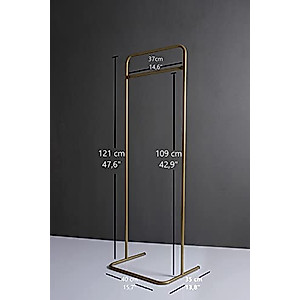 Lofty Garment Rack,Clothing Racks For Hanging Clothes,Metal Strong Heavy Duty Hanging Clothes Rack for Small Spaces and Rooms,Metal Garment racks ,Pipe Clothing Rack,Portable Clothes Rail,Gold
