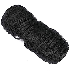 Brazilian Yarn Wool Hair Arylic Yarn for Hair Crochet Braid Twist Warps Black Color