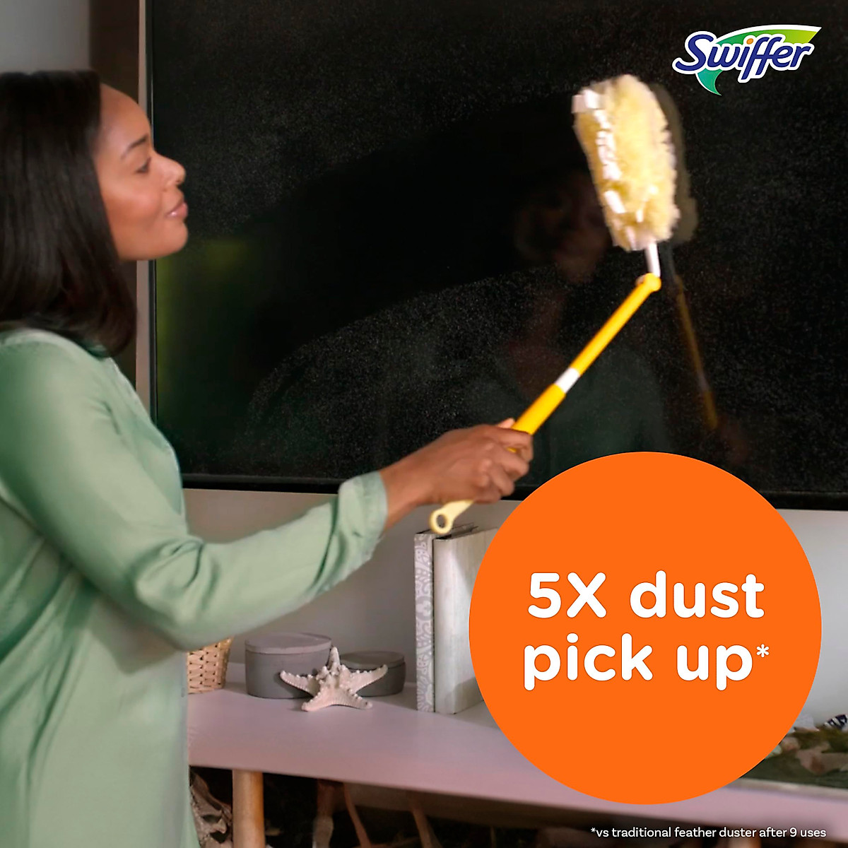 Swiffer 360 Dusters Extendable Handle Starter Kit, 3 Count Duster Refill