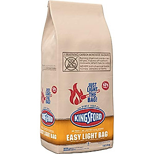 Kingsford Easy Light Charcoal Briquettes Bag, BBQ Charcoal for Grilling - 4 Pounds
