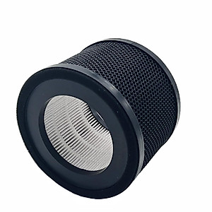 Slirceods (2-Pack) AP001 True HEPA Filter Replacement, Compatible with TaoTronics TT-AP001 and VAVA VA-EE014 Air Purifier, H13 True HEPA Filter & Activated Carbon Filter