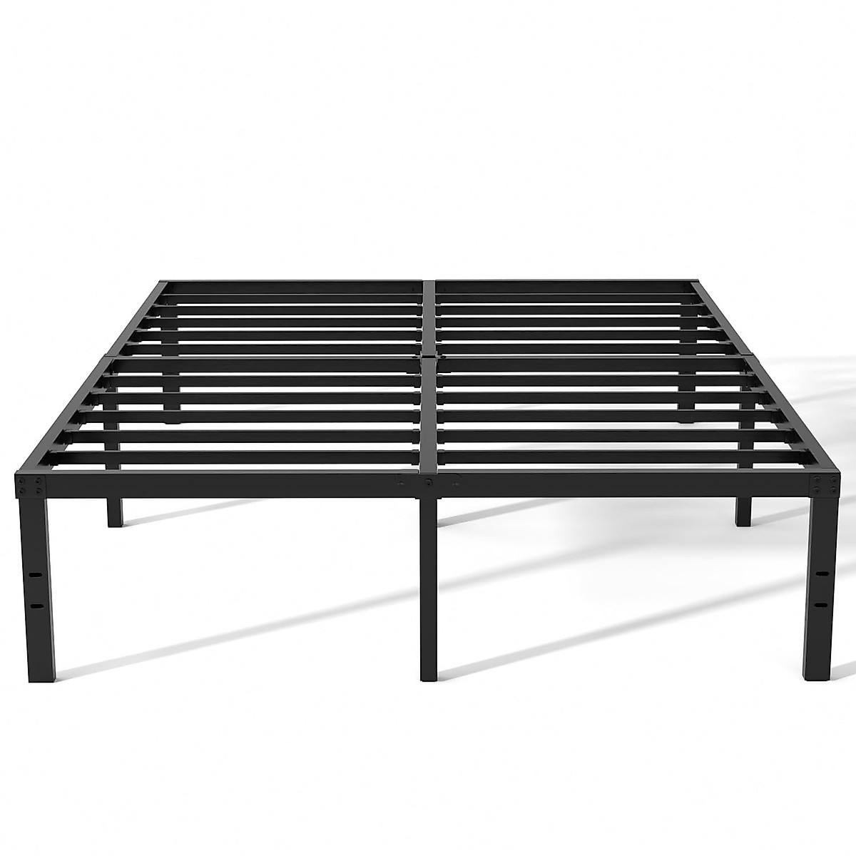 VENI HOME 16 Inch Full Bed Frame, Metal Platform Bed Frame with Steel Slats, Storage Space Under Frame, Easy to Assemble, No Box Spring Needed