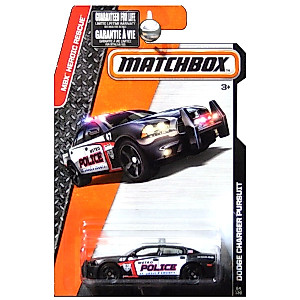 MATCHBOX 2015 RELEASE BLACK DODGE CHARGER PURSUIT METRO POLICE ST. URSULA COUNTY 64/120