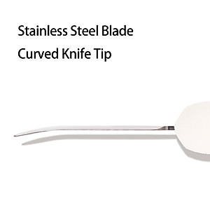 Fasmov 10 Pack Oyster Shucking Knife, Stainless Steel Oyster Knife Oyster Shucker Clam Knife, Oyster Knives Suitable for All Kinds of Shells and Oysters Shucking(White+ Black)