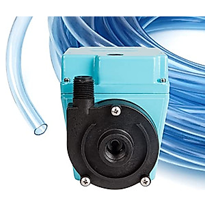 Little Giant 3E-12N, 115-Volt, 1/15 HP 500 GPH Oil-filled Direct Drive In-Line or Submersible Pump with 6-ft. Cord, Blue, 503103