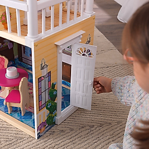 KidKraft My Dreamy Wooden Dollhouse with Lights and Sounds, Elevator and 14 Accessories, Gift for Ages 3+