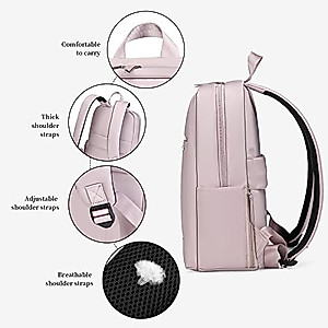 GOLF SUPAGS Laptop Backpack Anti Theft Slim Travel Backpack for Women Water Resistant College Bookbag Fits 15 Inch Thin Notebook