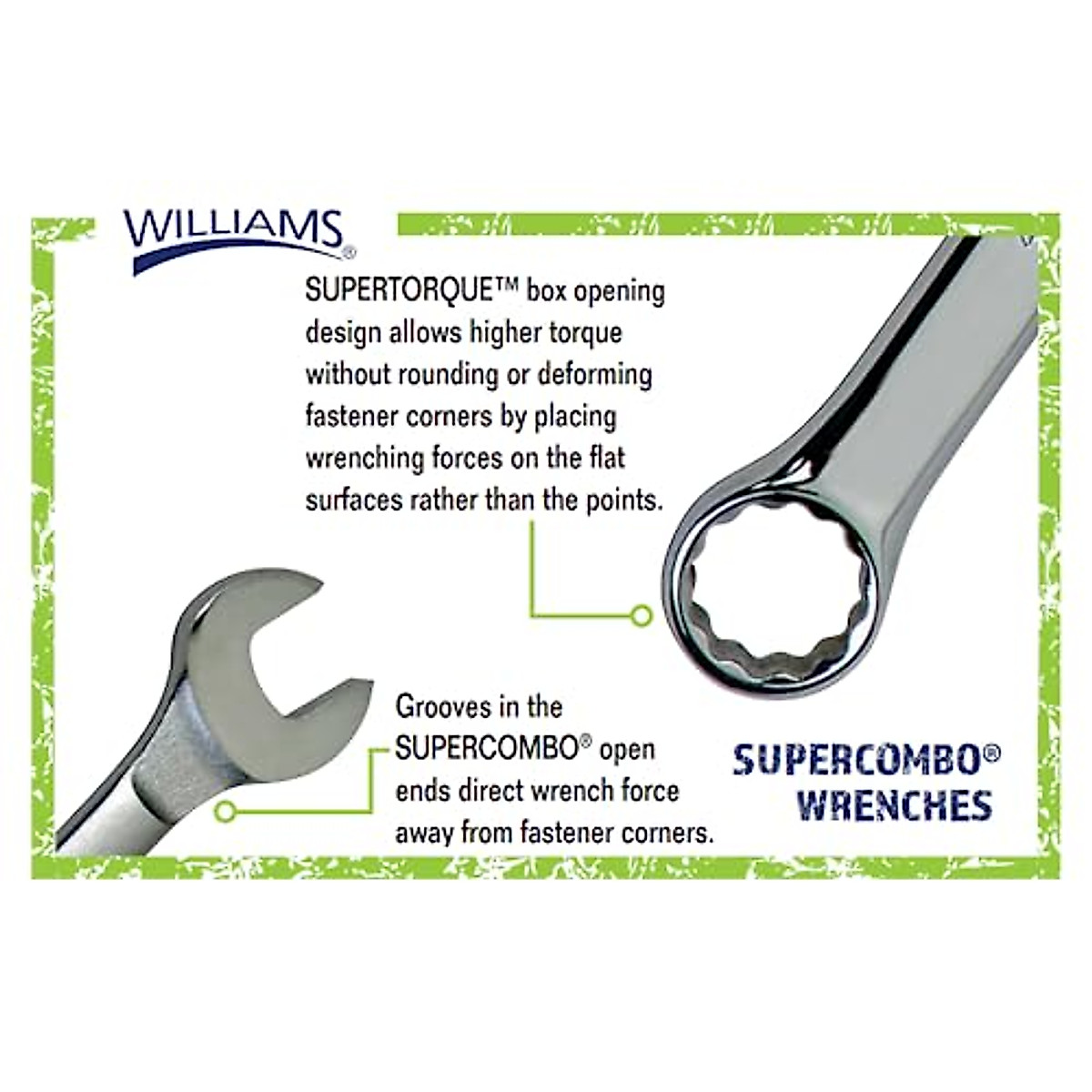 Williams 1216SC Super Combo Combination Wrench, 1/2-Inch