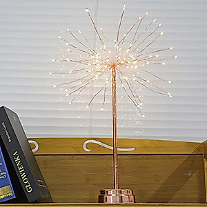 TQNSSM Remote Control LED Copper Wire Fireworks Lights for Home Outdoor Garden Courtyard Wedding Decoration(Warm White)