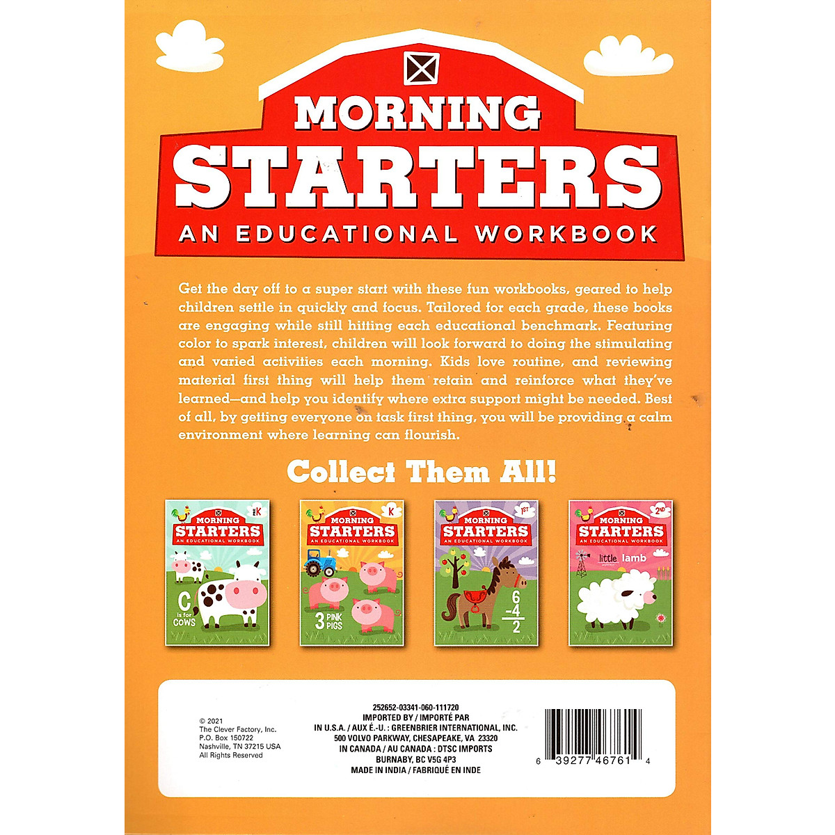 Kindergarten - Morning Starters Educational Workbooks - v2