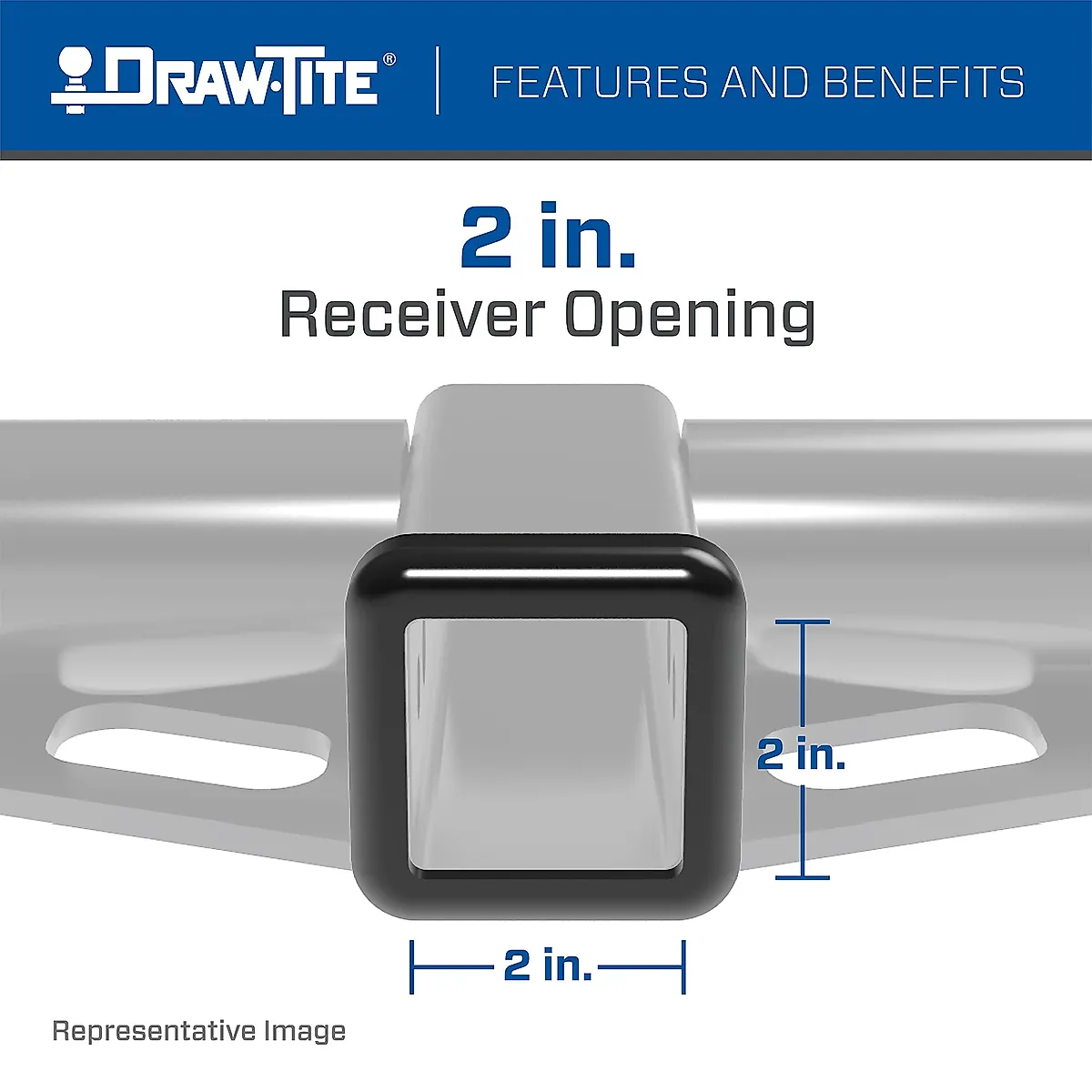 Draw-Tite 75280 Max-Frame Receiver , Black