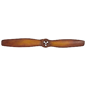 Amazon Brand – Stone & Beam Vintage Airplane Propeller, 46.5"W, Brown