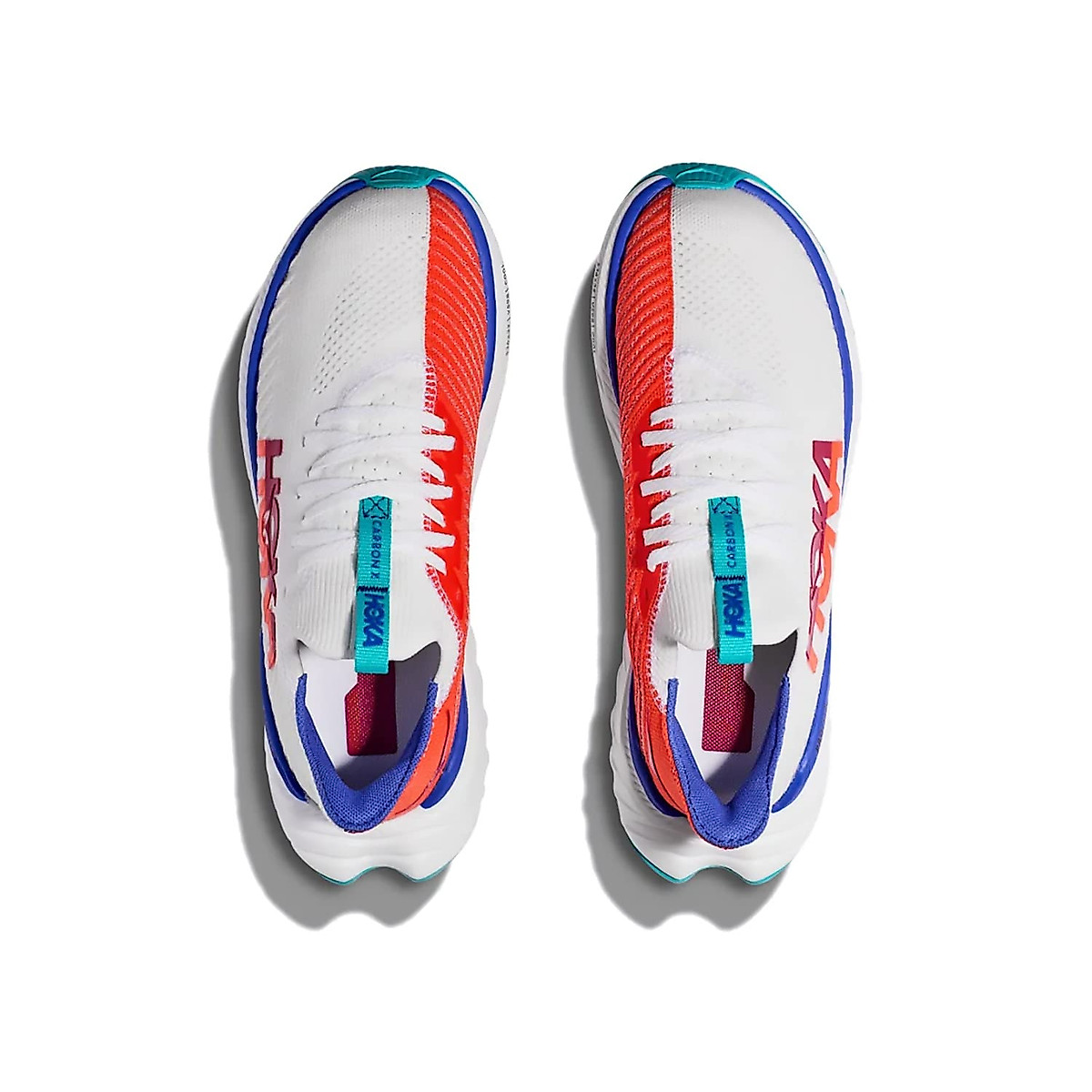 HOKA Carbon X 3 Running Shoe Womens Running 8 BM US WhiteFlame